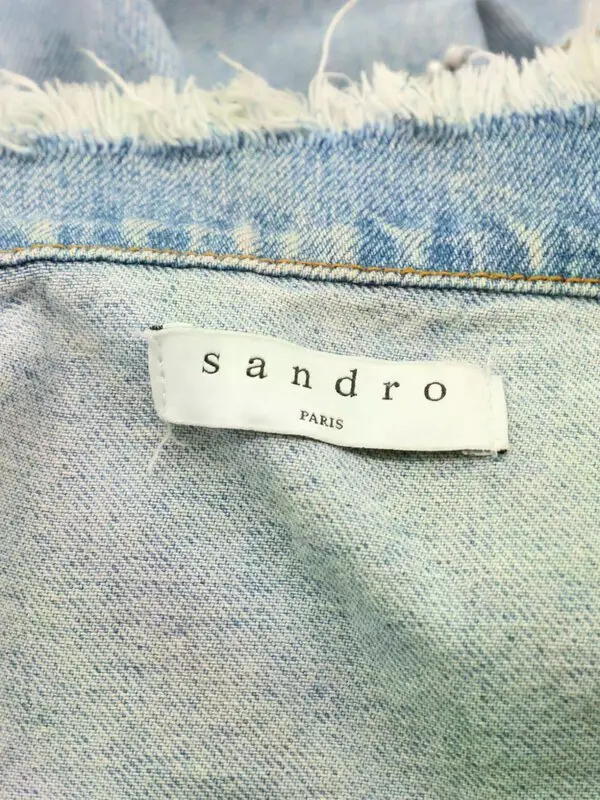 Sandro Star-embellished Denim Jacket