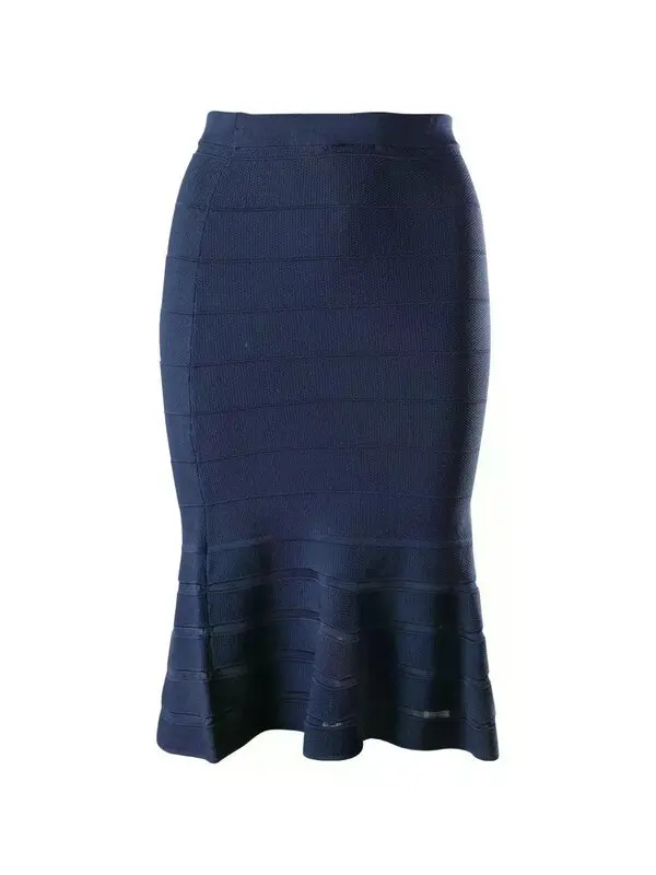 Sandro Flared-hem Knitted Skirt