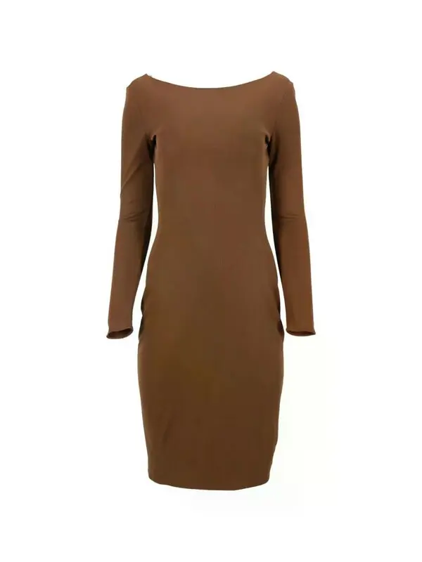 Ralph Lauren Long-sleeve Cotton Midi Dress - Brown