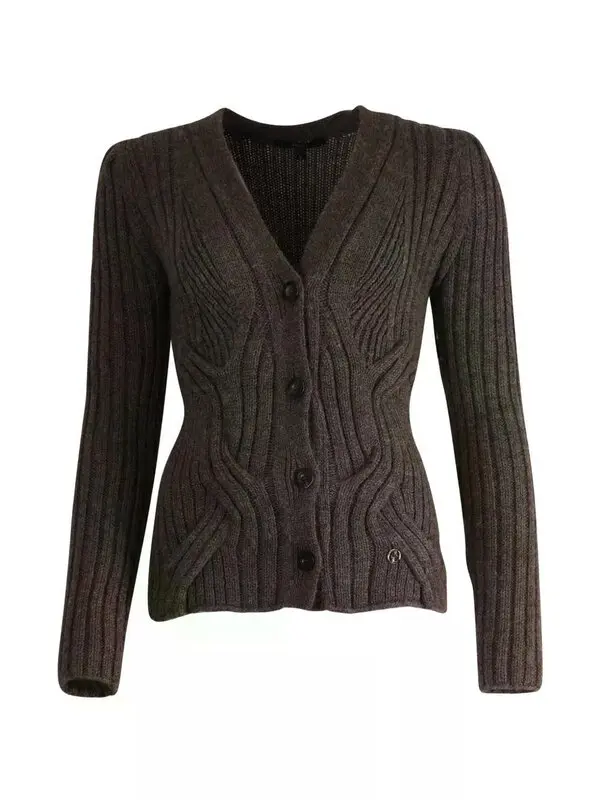 Gucci Fitted Knit Cardigan - Brown