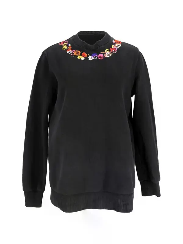 Givenchy Flower-embroidered Cotton Sweatshirt