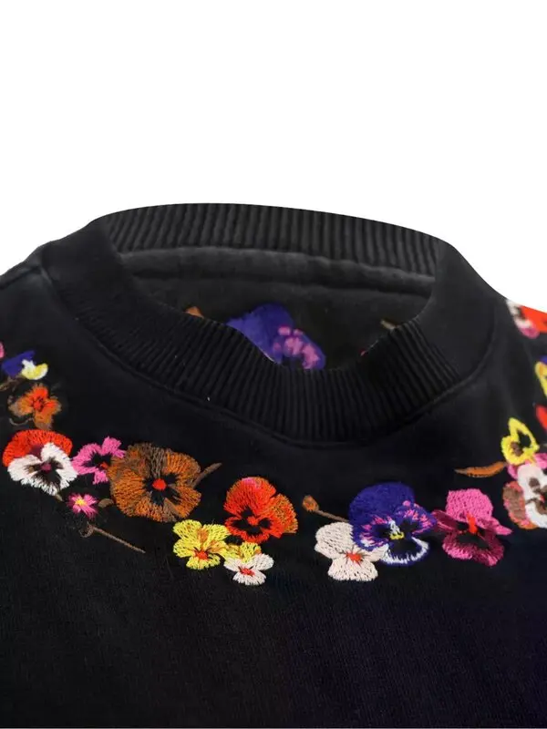 Givenchy Flower-embroidered Cotton Sweatshirt