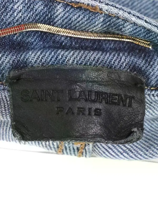 Saint Laurent Slim-fit Logo-embroidered Jeans