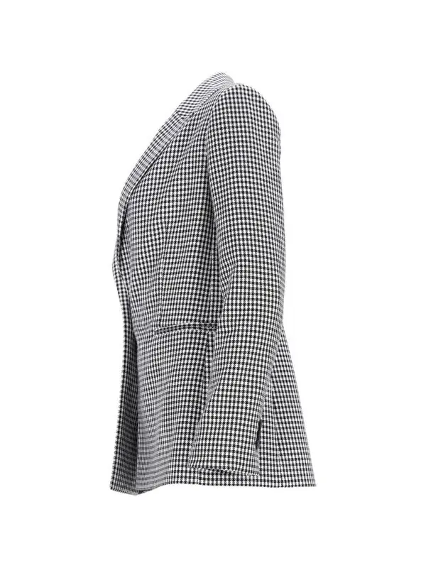 Maje Vadimy Houndstooth Shoulder-pads Blazer