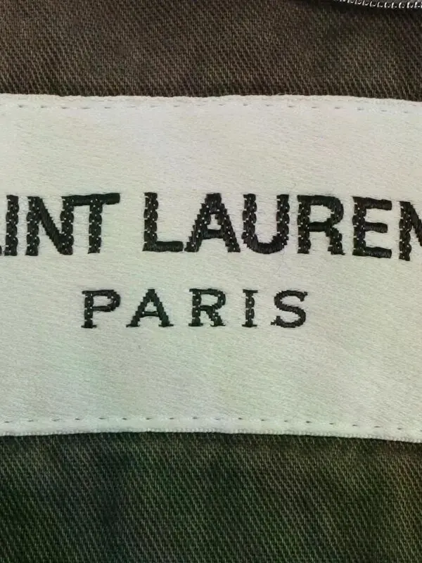 Saint Laurent Hooded Button-down Cotton Cape