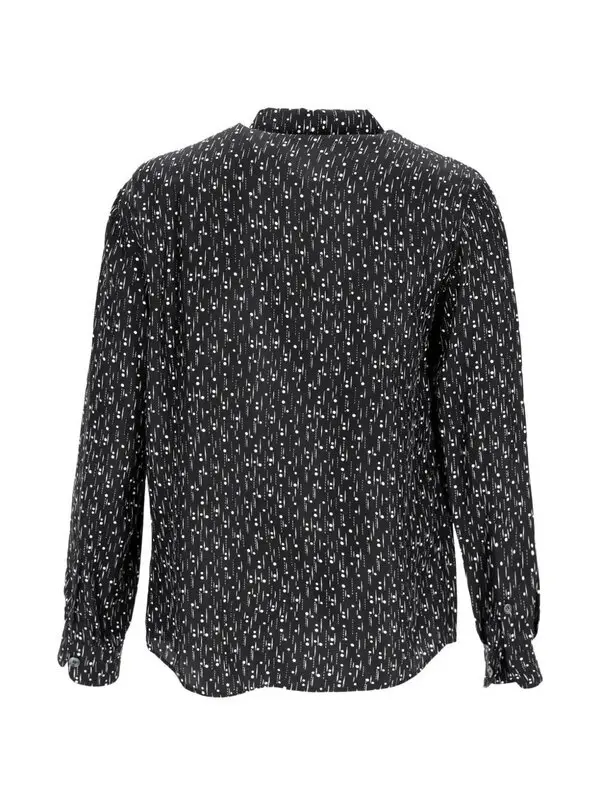 Dolce & Gabbana Printed Long-sleeve Shirt - Black