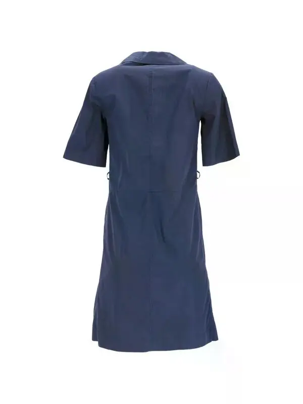 Prada Short-sleeve Midi Shirt Dress - Blue