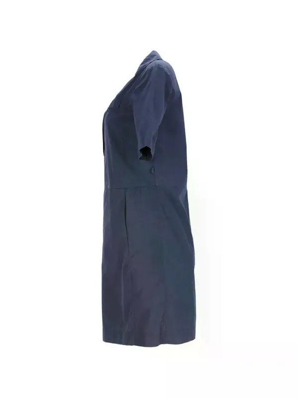 Prada Short-sleeve Midi Shirt Dress - Blue