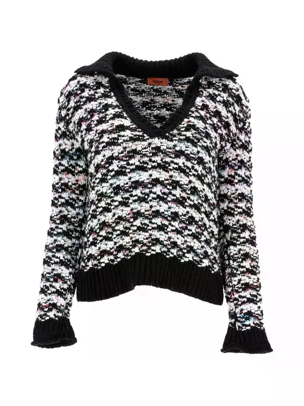 Missoni V-neck Long Sleeve Sweater