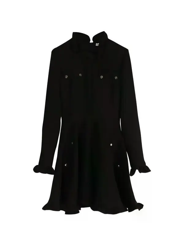 JW Anderson Long-sleeve Ruffled Dress - Black