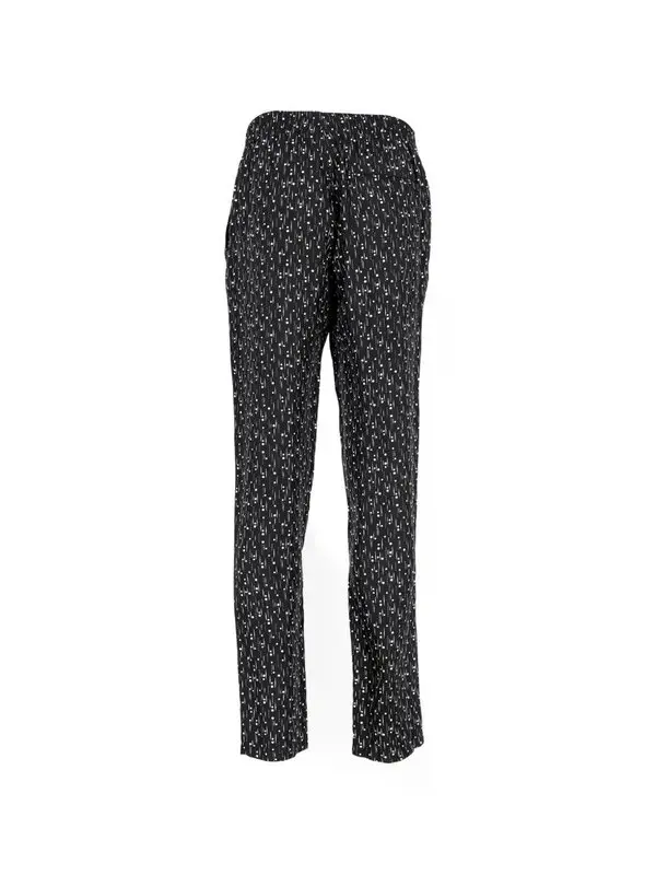 Dolce & Gabbana Straight-leg Printed Trousers - Black