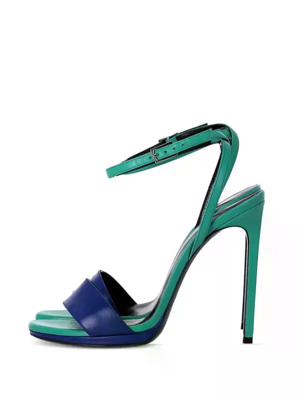 Saint Laurent Jane Ankle Strap Heeled Sandals