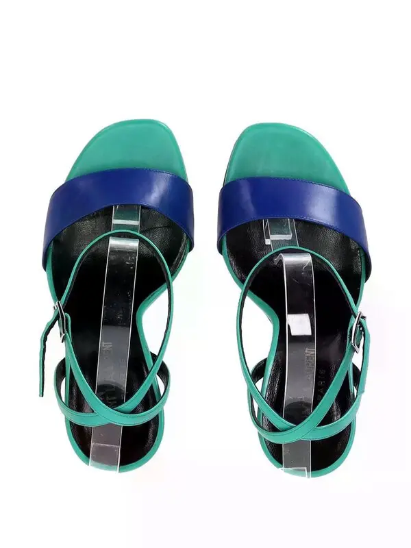 Saint Laurent Jane Ankle Strap Heeled Sandals
