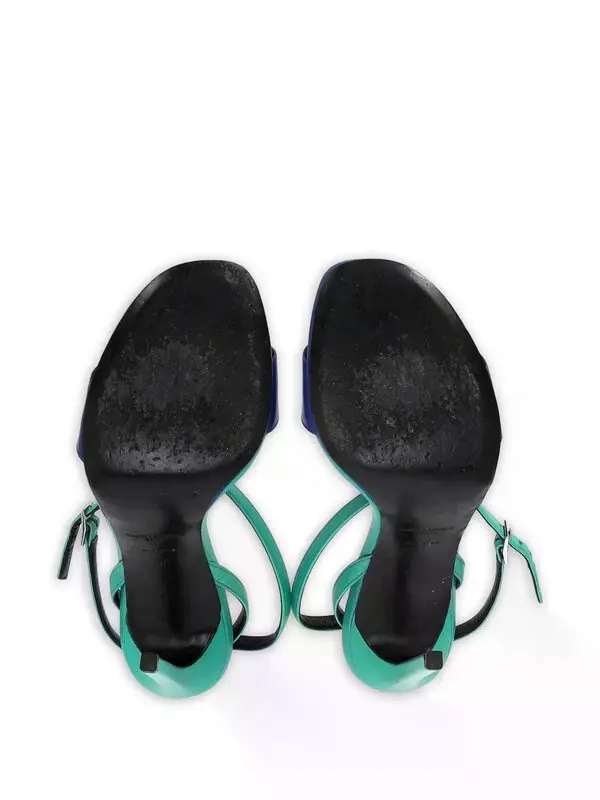 Saint Laurent Jane Ankle Strap Heeled Sandals