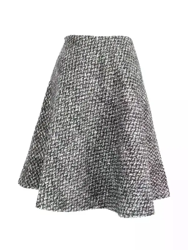 Prada Tweed Knee-length Wool Skirt
