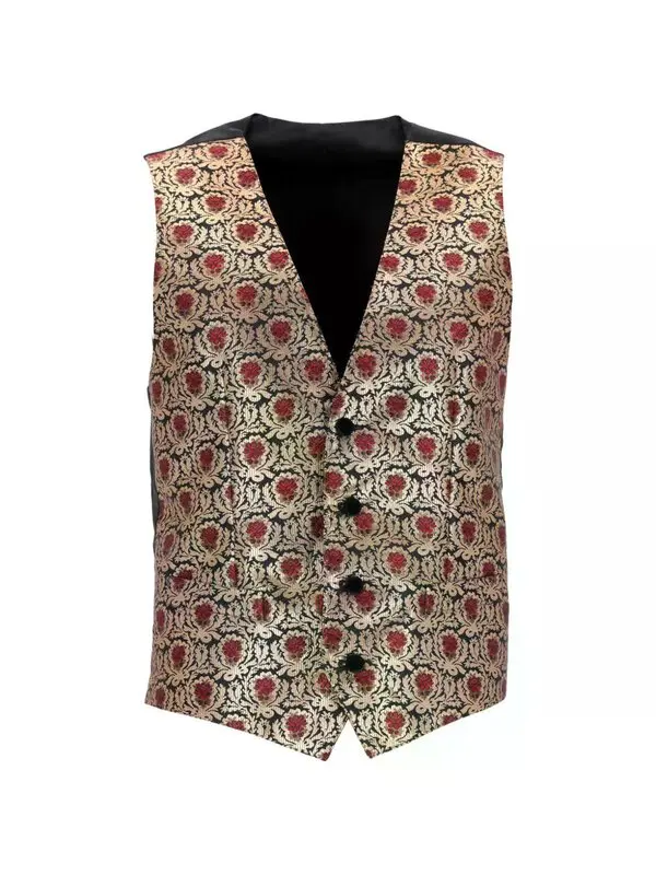 Dolce & Gabbana Printed Single-breasted Vest