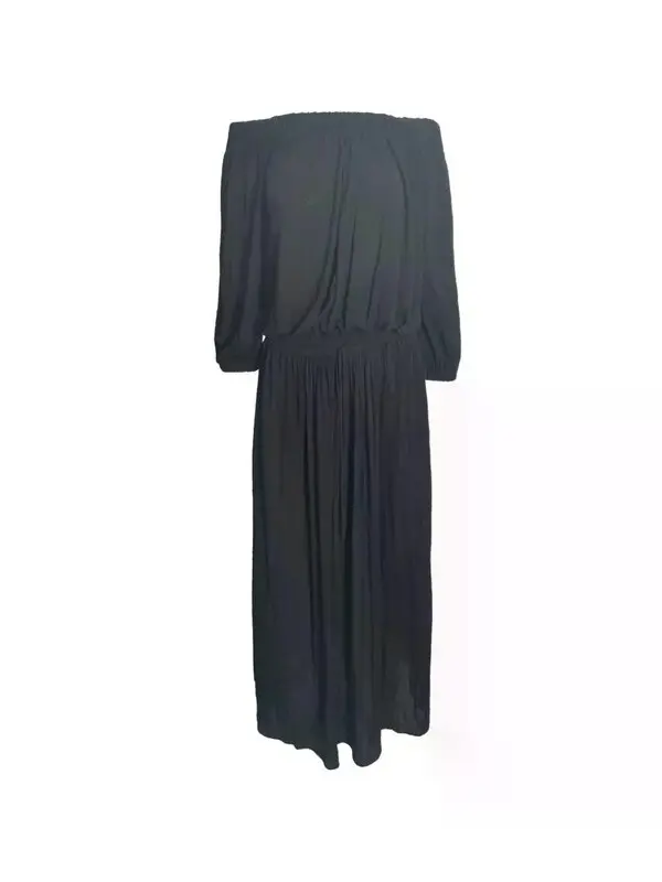 Max Mara Ghiglia Off-the-shoulder Maxi Dress - Black