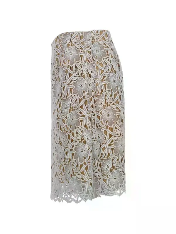 Burberry Lace Midi Skirt