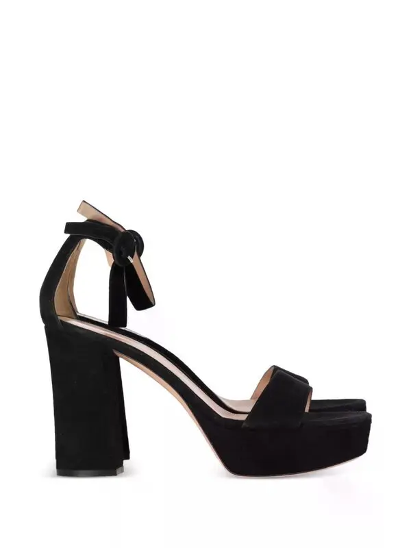 GIANVITO ROSSI Ankle-strap Platform-heel Sandals - Black