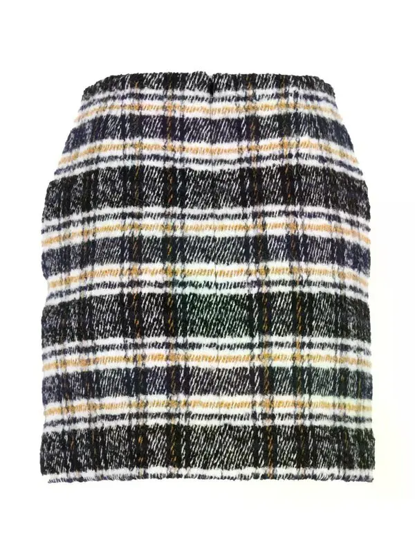 Maje Plaid Mini Skirt