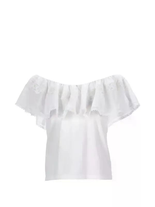 Sandro Off-the-shoulder Cotton Blouse