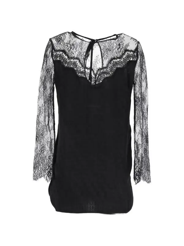 Sandro Lace-detail Blouse