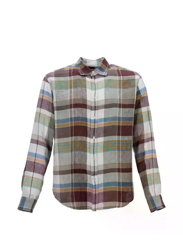 Missoni Plaid Buttoned Linen Shirt - White