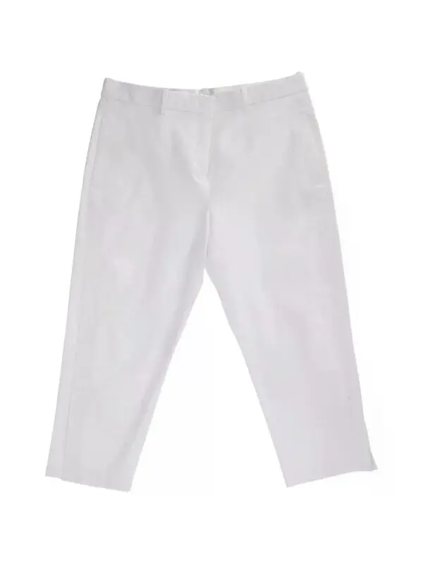 JIL SANDER Straight-leg Cotton Trousers - White