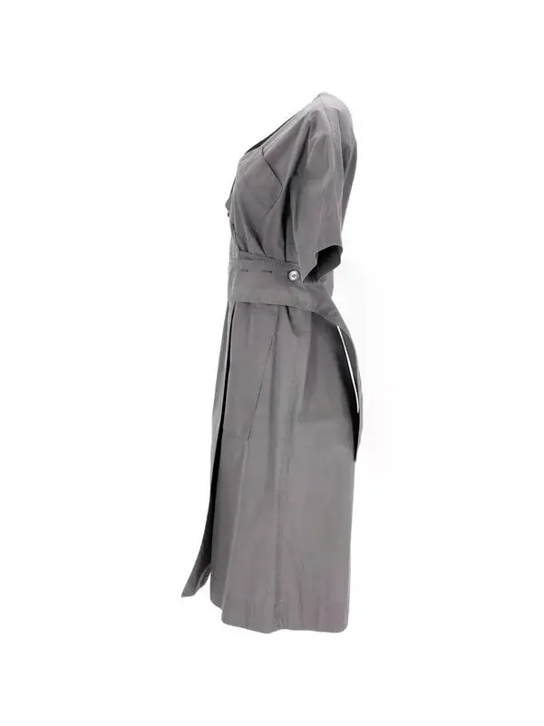 Celine Belted V-neck Midi Dress