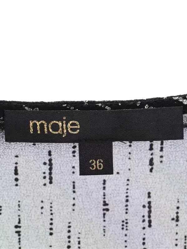 Maje Route Gathered Midi Dress