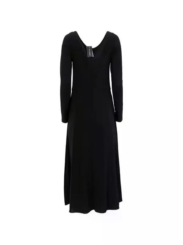 Max Mara Pleated Maxi Dress - Black