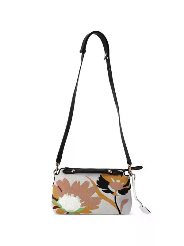Fendi The Way Floral Canvas Shoulder Bag - Neutrals