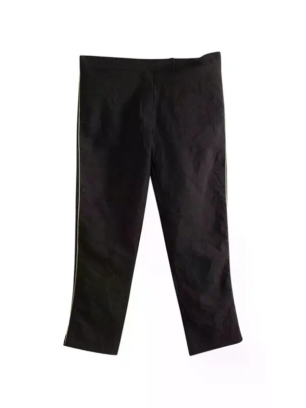 ANN DEMEULEMEESTER VINTAGE Vintage Cropped Stripe Side Trousers