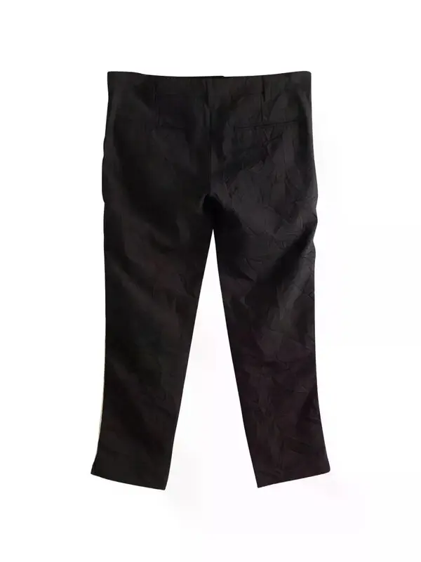 ANN DEMEULEMEESTER VINTAGE Vintage Cropped Stripe Side Trousers