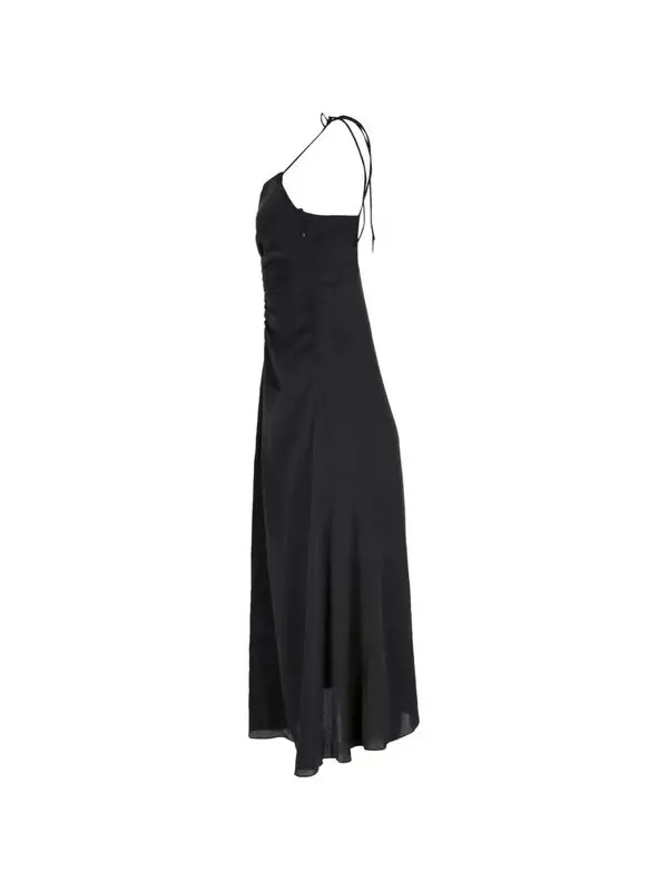 Sandro Ruched Spaghetti Strap Dress