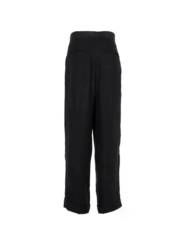 Giorgio Armani Wide-leg Trousers - Black