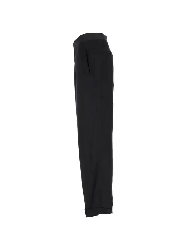 Giorgio Armani Wide-leg Trousers - Black