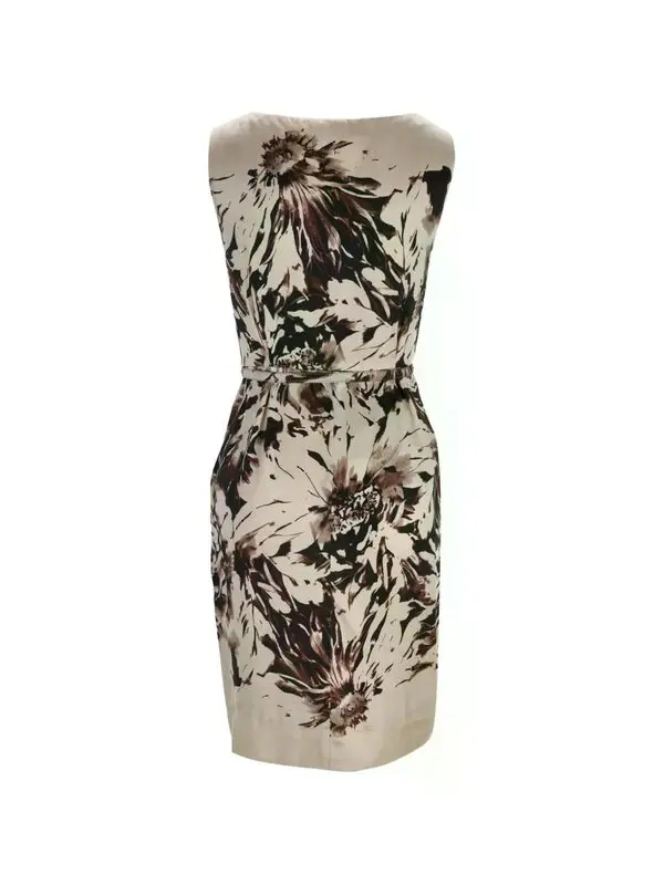 Max Mara Printed Belted Dress