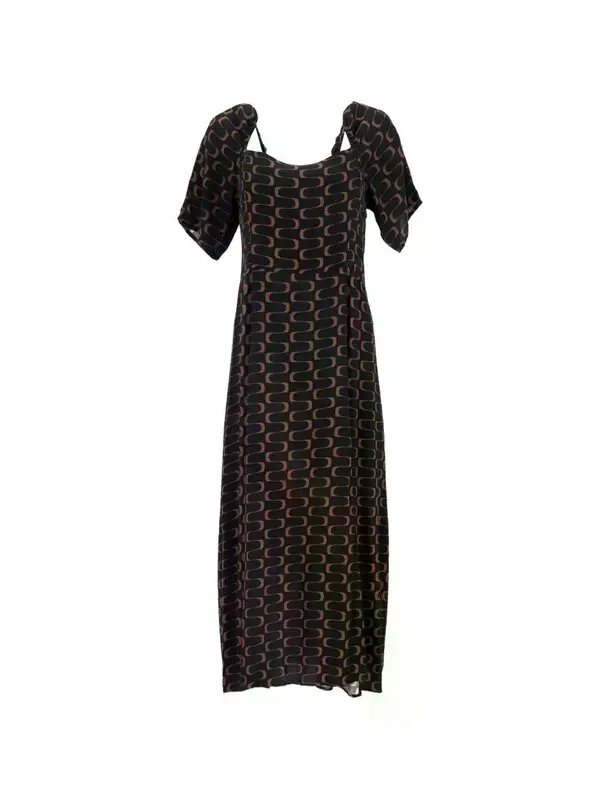 REFORMATION Printed Shirred Midi Dress