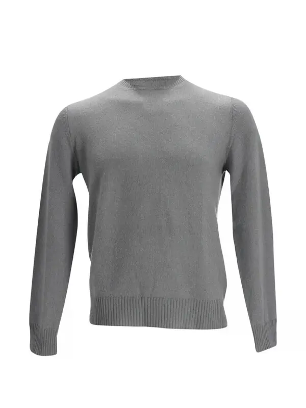 Prada Ribbed Crewneck Sweater - Grey