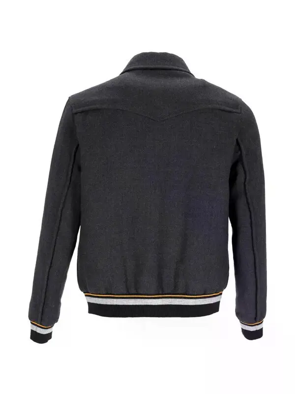 LANVIN Zipped Wool Bomber Jacket