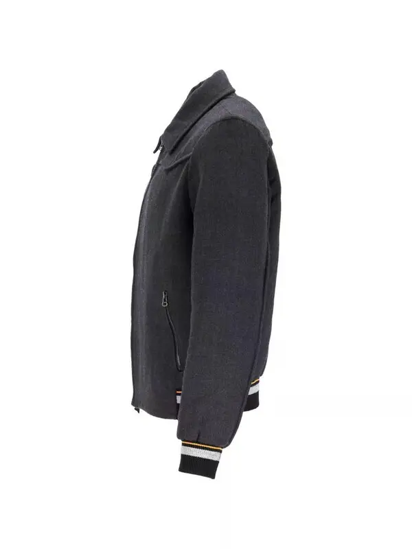 LANVIN Zipped Wool Bomber Jacket