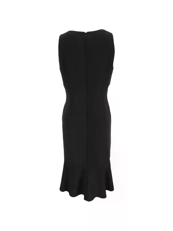 Max Mara V-neck Sleeveless Midi Dress