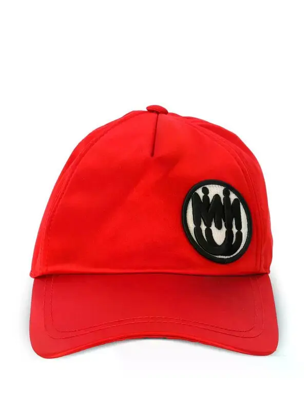 Miu Miu Logo Patch Baseball Cap - Red