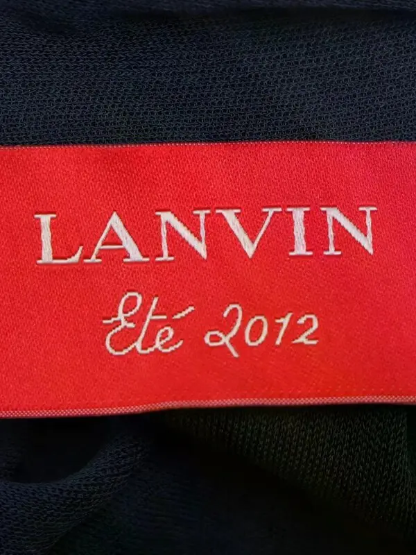 LANVIN V-neck Gathered Mini Dress