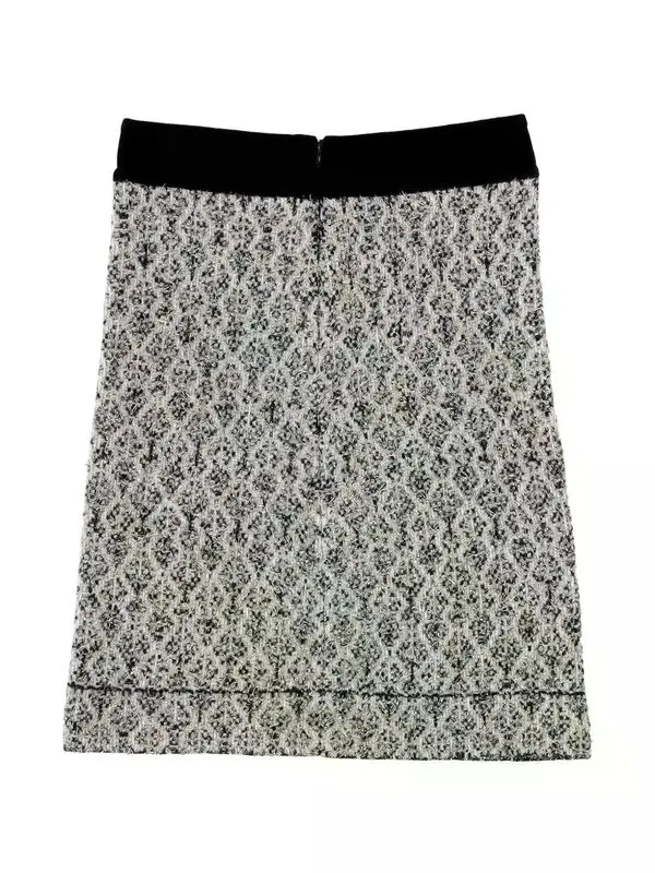 Sandro Jazz Geometric Jacquard Skirt