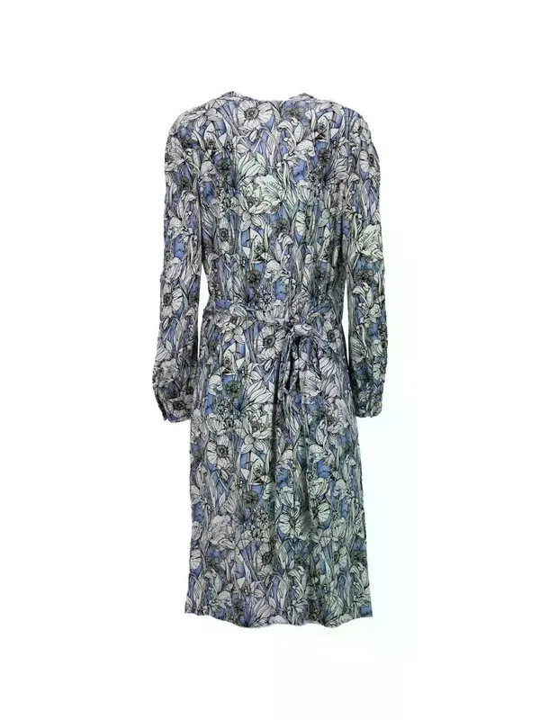 gucci blue floral dress Gucci Belted Floral-Lace Mini Dress main image 1
