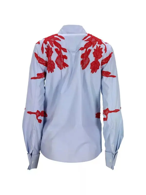 Givenchy Lace-appliqué Long-sleeve Shirt