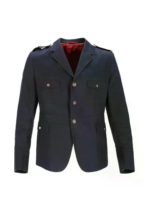Gucci Chest-pocket Blazer - Blue