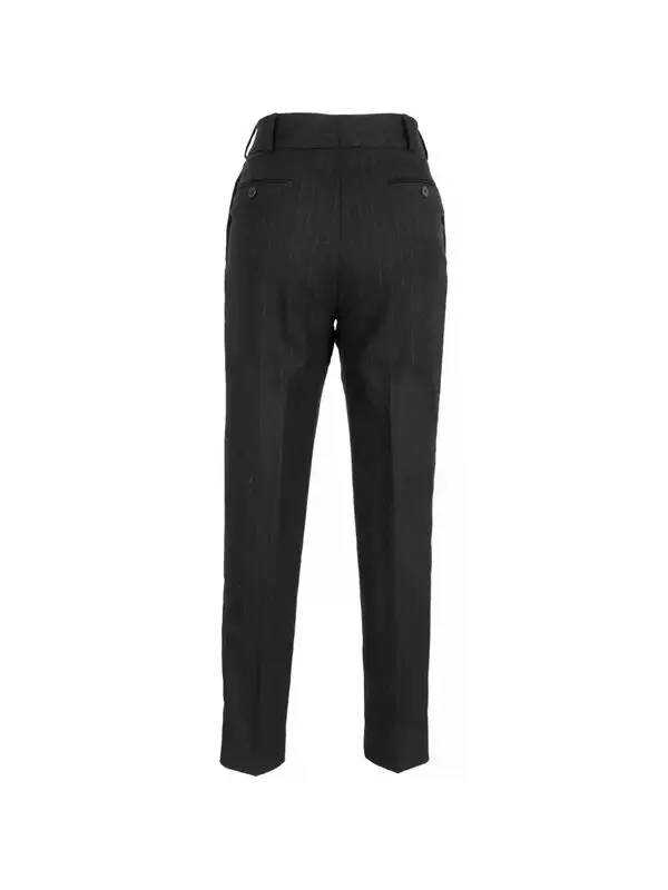 Saint Laurent Pinstriped High-waisted Trousers